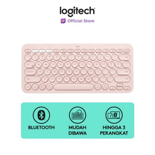 Jual Logitech K380 Rose Pink Bluetooth Keyboard K 380 Wireless ...