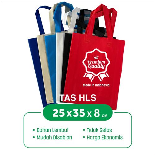 Jual Goodie Bag Tas Furing Spunbond 75gsm 25x35x8cm tas spunbond - Biru ...