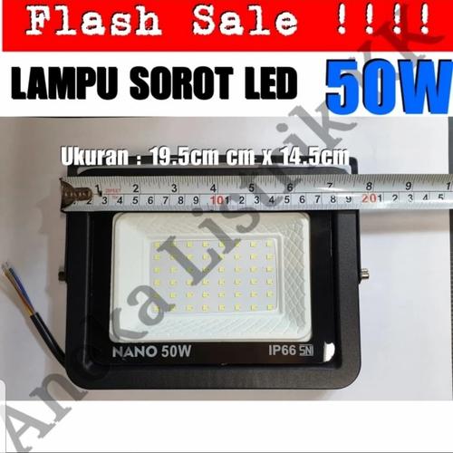 Jual LAMPU SOROT LED 50w 50 w | TEMBAK | PAGAR | LAPANGAN | TAMAN ...