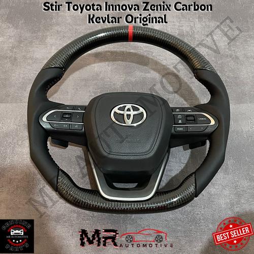 Jual Stir Setir Steer Toyota Innova Zenix Carbon Kevlar Full Option ...