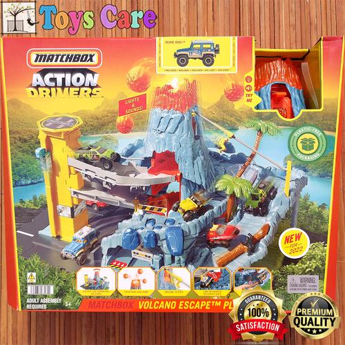 Jual MATCHBOX ACTION DRIVERS VOLCANO ESCAPE PLAYSET - JEEP DUNE DOG ...