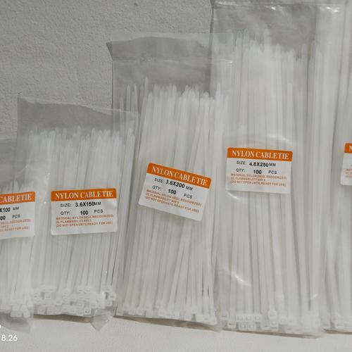 Jual KABLE Ties pengikat kabel klip kabel NYLON Cabletie 10 15 20 25 30 ...