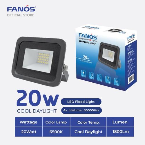 Jual FANOS - Lampu Flood Light LED 20 Watt 1800 Lm Cool Day Light Putih ...