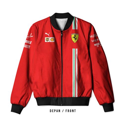 Jual Jaket Bomber F1 Ferrari Formula 1 Racing Team Scuderia 03 - M ...