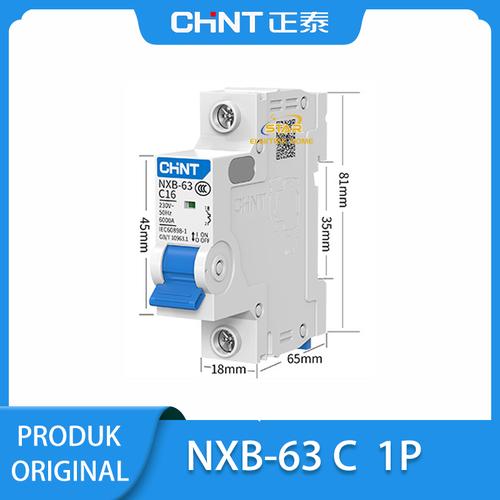 Jual MCB CHINT NXB-63 6KA 1P 2P 3P 4P C 1A 6A 10A 16A 20A 25A 32A 40A 63A - 1P, 6A - Jakarta ...