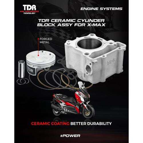 Jual Paket Blok Block Cylinder Silinder Bore up TDR XMAX 300 76MM - Kab ...