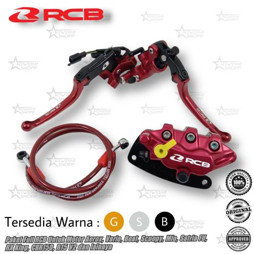 Jual Master Rem RCB S1 14mm Kanan Kiri Set Kopling+Selang+Kaliper 2 ...