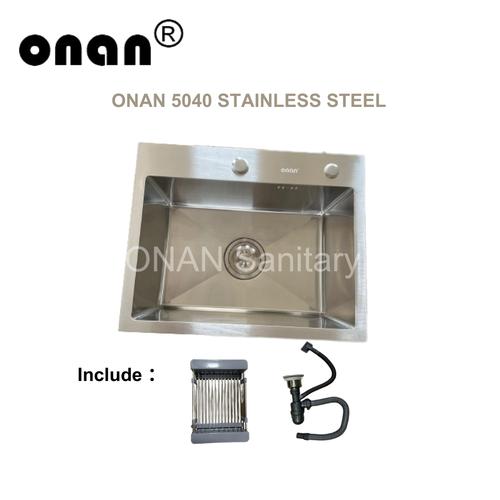 Jual Kitchen Sink ONAN 5040 Bak Cuci Piring Stainless Steel - SATIN ...