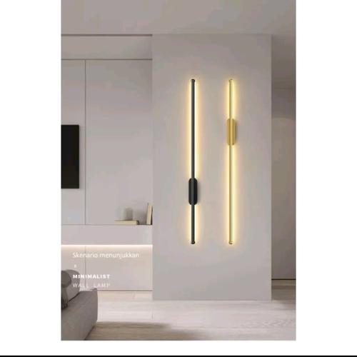 Jual Lampu dinding minimalis led strip hias kamar tidur - GOLD 60CM ...