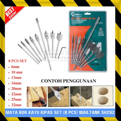 Jual MATA BOR PELUBANG PEMBOLONG KAYU KIPAS FLAT WOOD SPADE DRILL BIT ...