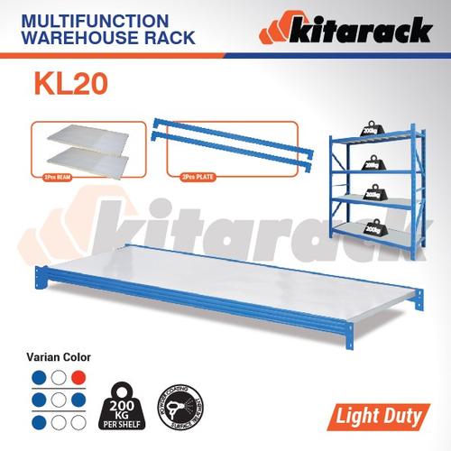 Jual KL20 LAYER RACK GUDANG LIGHT DUTY KITARACK WHITE, ORANG AND BLUE ...