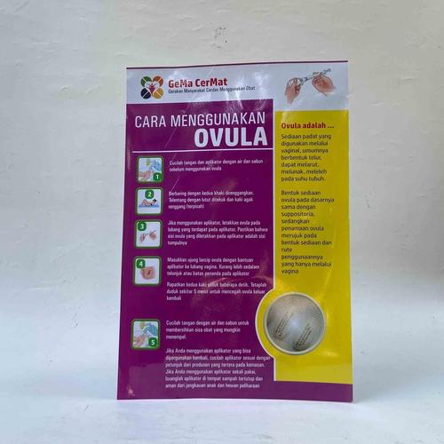 Jual Poster Cara Pemakaian Ovula, Poster Informasi Obat, Poster PIO ...