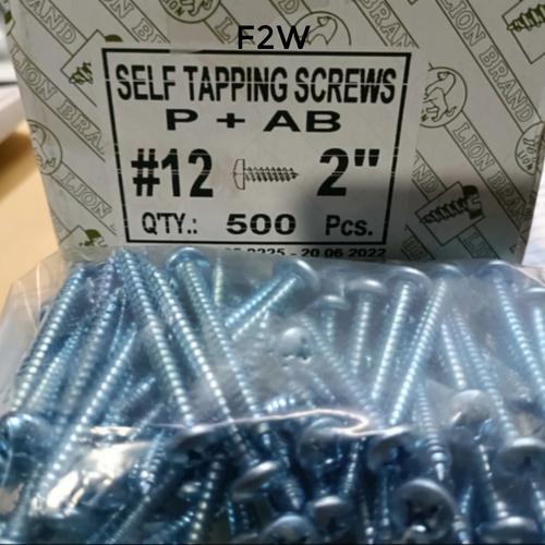 Jual SEKRUP TAPPING PAB 12X2" MOON LION SKRUP PH (+) KEPALA BULAT 12x2 ...