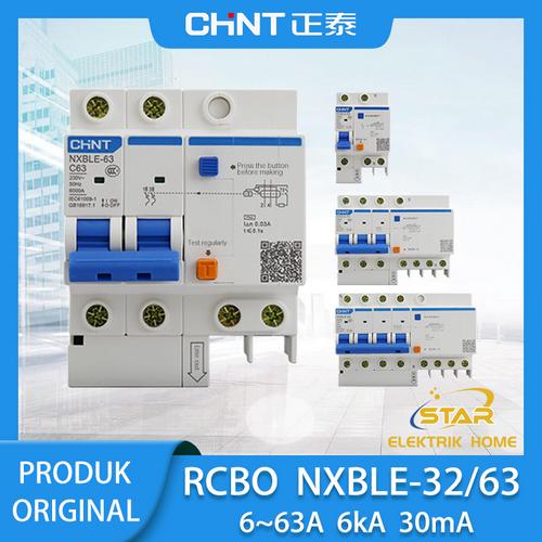 Jual RCBO MCB CHINT NXBLE 32/63 1P+N 2P 3P+N 6KA 30MA 6A 20A 32A 40A 63A - 1P+N, 6A - Jakarta ...
