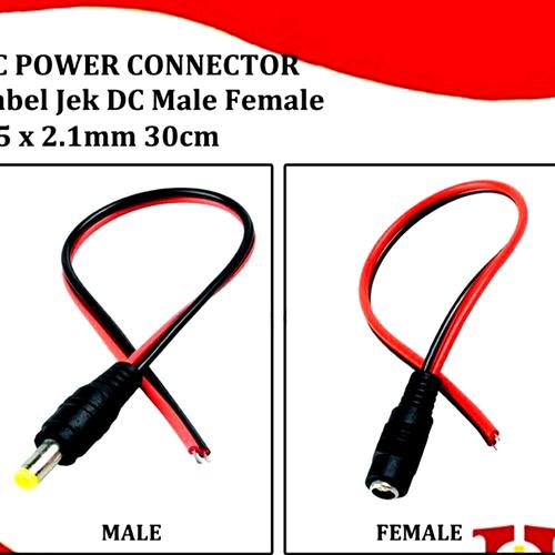 Jual Power DC conector JEK DC KABEL jack dc kabel CONECTOR 5.5 2.1 MALE ...