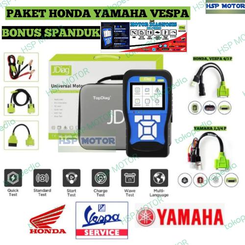 Jual JDiag m100 Scanner injeksi Motor HONDA YAMAHA & OBD2 diagnosis ...