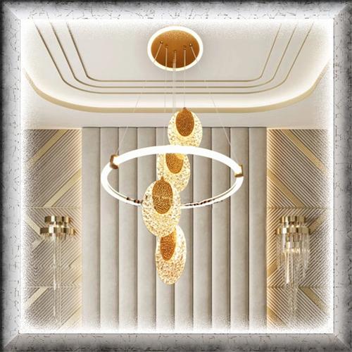Jual Lampu gantung MODERN LED 3 COLOURS SHELL motif ring kerang laut ...