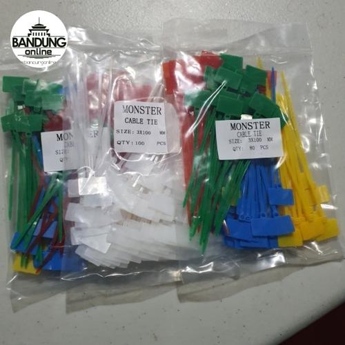 Jual Kabel Ties Label 10 cm Nylon Cable Tie Ripet Rivet 3x100 mm ...