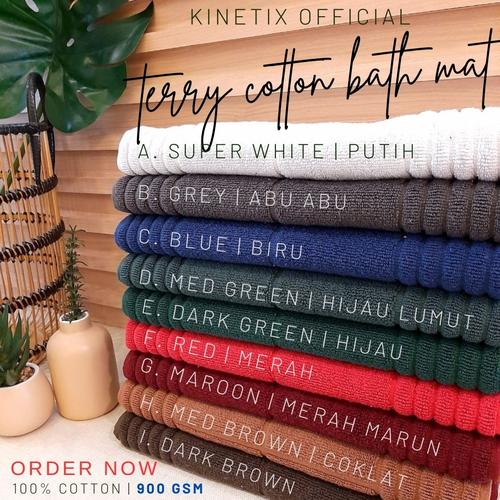 Jual TERRY COTTON BATH MAT – Premium Keset Handuk Tebal –100% Cotton ...