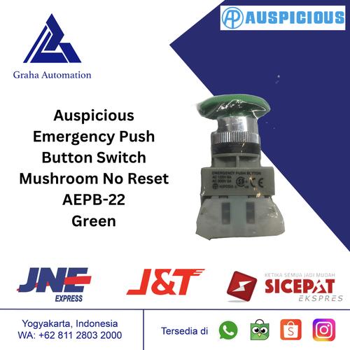 Jual Auspicious Emergency Push Button Switch Mushroom No Reset AEPB-22 ...