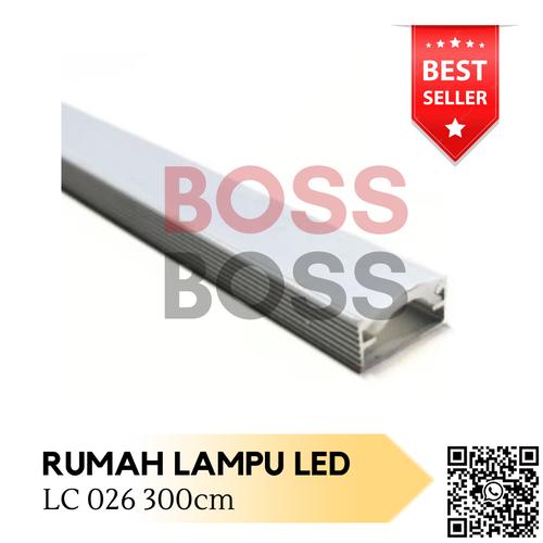 Jual RUMAH LAMPU LC 026 COVER LED STRIP HOUSING CASING LAMPU LED ...