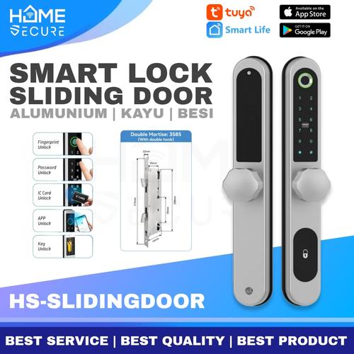 Jual Smart Door Lock Untuk Pintu Geser / Sliding Door Kayu Almunium ...