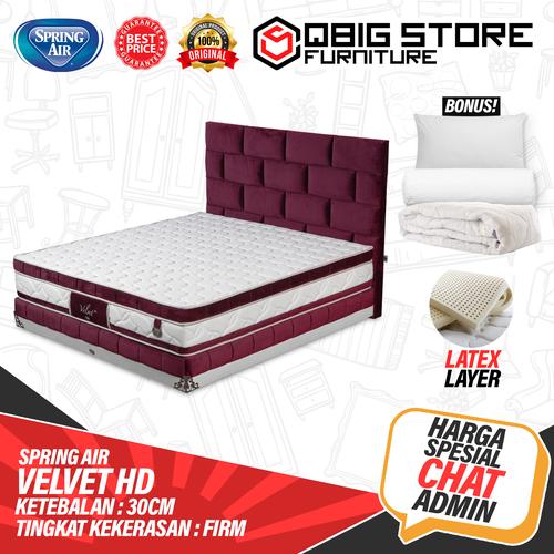 Jual Kasur Springbed Spring Air Velvet HD Full Set Spring bed Matras ...