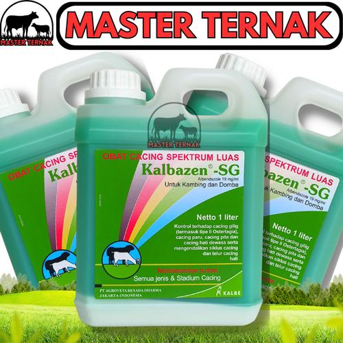 Jual KALBAZEN SG 1 LITER - Obat Cacing Oral Efektif Basmi Cacing ...