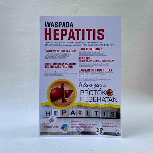Jual Poster Hepatitis 2022, Poster kesehatan, Poster UKS, Poster ...