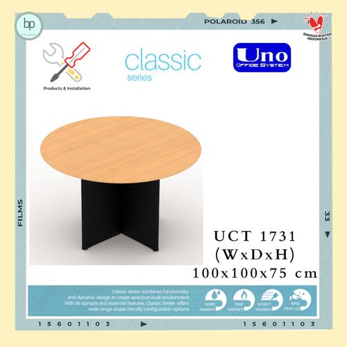 Jual Meja Meeting/ Meja Rapat Bundar Kantor Uno UCT 1731 Diameter 100cm ...