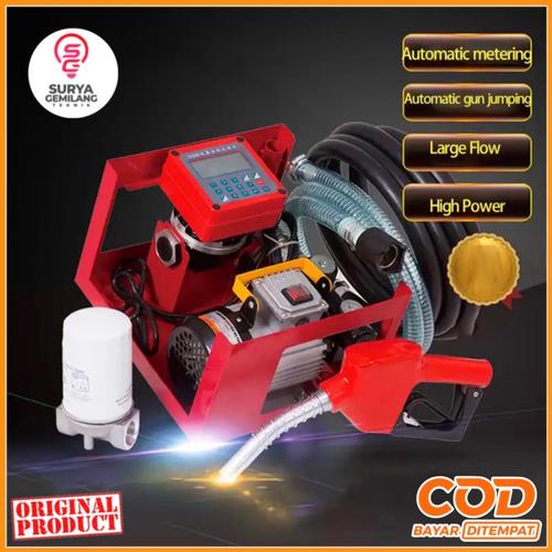 Jual Pompa Transfer BBM FlowMeter Digital Fuel Pump Dispenser Solar ...