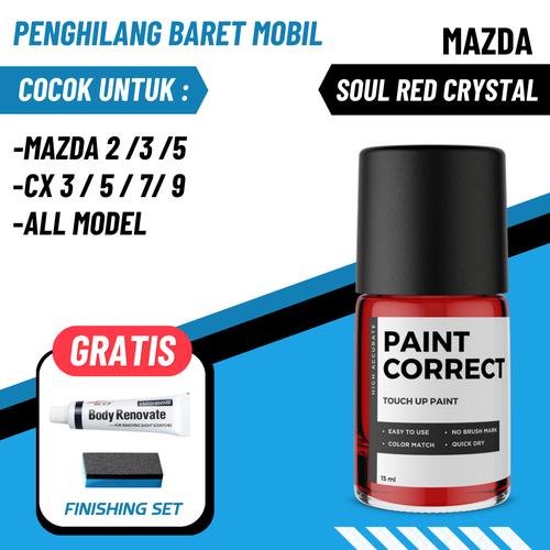 Jual CAT OLES PENGHILANG BARET MOBIL MAZDA SOUL RED CRYSTAL MERAH ...