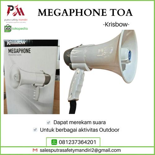 Jual MEGAPHONE TOA PORTABLE KRISBOW PENGERAS SUARA RECHARGEABLE ...