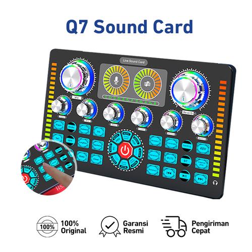 Jual Soundcard Q7 antarmuka besar tiga inti 48V XLR plus antarmuka 6 ...