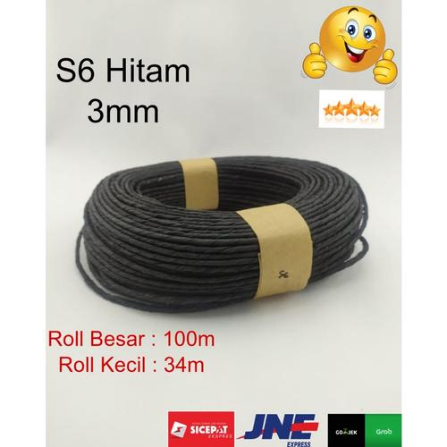 Jual TALI KERTAS PAPERBAG KRAFT S6 3mm TALI ANYAMAN TALI KERAJINAN ...