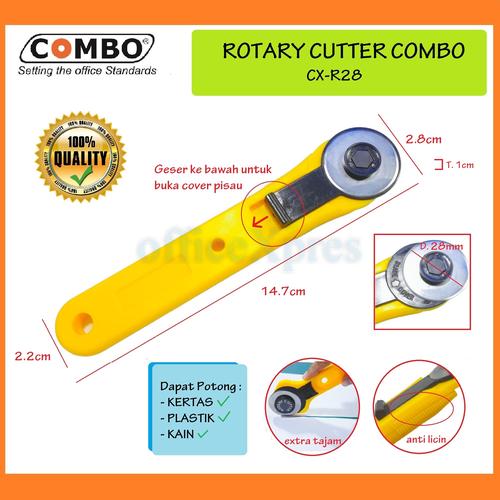 Jual Rotary Cutter 28mm / Pisau Putar Pemotong Kain / Pisau Rotary ...