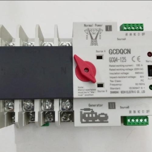 Jual ATS 3 Phase 100A 4P 380V Automatic Transfer Switch Solar Cell ...