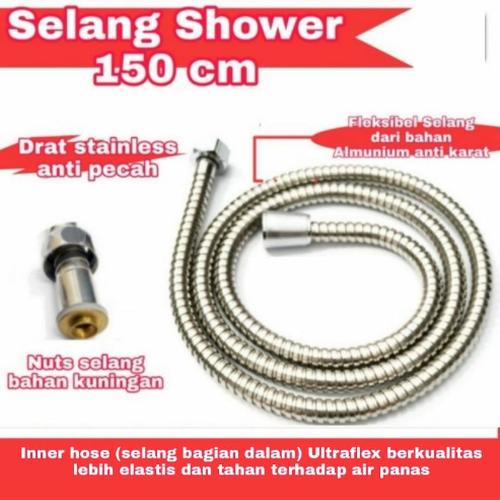 Jual Selang Besi Saluran Shower Pancuran Air Alat Mandi Kamar Mandi ...