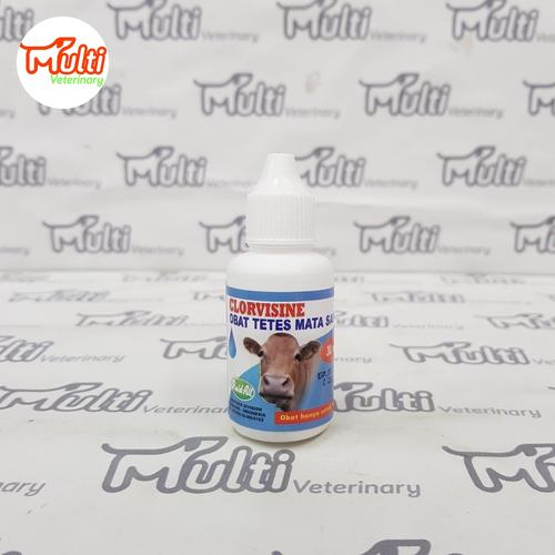 Jual CLORVISINE Obat Tetes Mata Sapi Kambing Obat Sakit Mata 30ml ...
