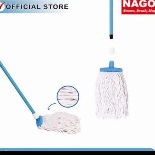 Promo Komplit Pel Nagoya Sumbu Katun Lebar Kain Pel Lantai 12CM Mop ...