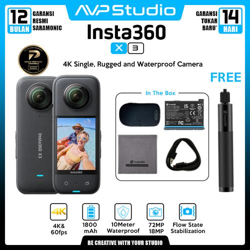 Jual Insta360 ONE X3 360 Action Camera Insta 360 ONE X 3 Garansi Resmi ...