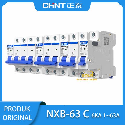 Jual MCB CHINT NXB-63 6KA 1P 2P 3P 4P C 1A 6A 10A 16A 20A 25A 32A 40A 63A - 2P, 6A - Jakarta ...