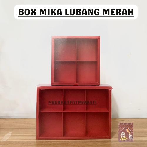 Jual DUS/ BOX /KOTAK/BOX MIKA LUBANG MERAH/ BOX MIKA KUE LUBANG MERAH ...