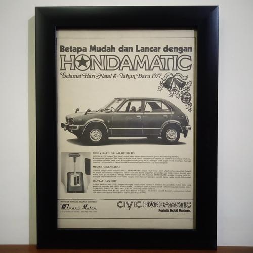 Jual Wall Decor Iklan Jadul HONDA CIVIC - Hiasan Dinding Mobil Tua ...