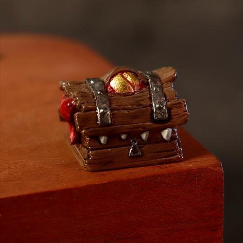 Jual Artisan keycaps mimic chest monster keycaps dnd character trap ...