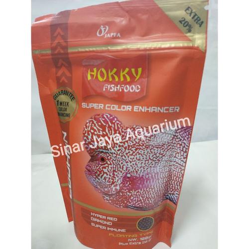 Jual Hokky Louhan Fish Food Super Color Enhancer 100Gr Makanan Ikan ...