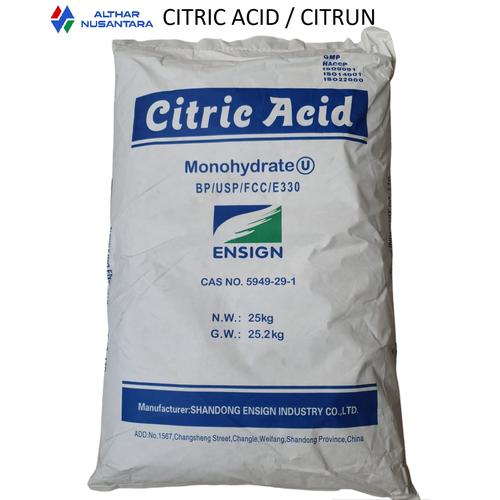 Jual Citrun / Citric acid Monohydrate ENSIGN - Kemasan 25 kg - Kota ...
