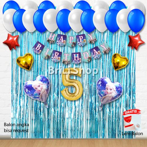 Jual Paket Set Dekorasi Ulang Tahun Anak Tema Frozen Pesta Ultah Anna ...