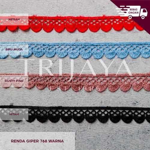 Jual Trijaya Renda Giper Guipure Giver Bordir - 768Warna (1,8 CM) Per ...