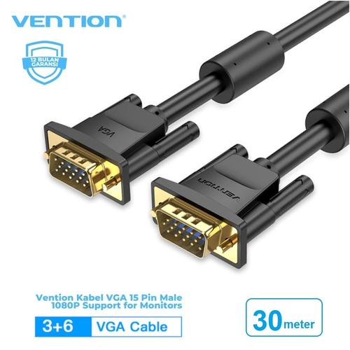 Jual Vention Kabel VGA 30m Gold Plate DAE with Ferrite Core - Jakarta Barat - Glodok VCD | Tokopedia